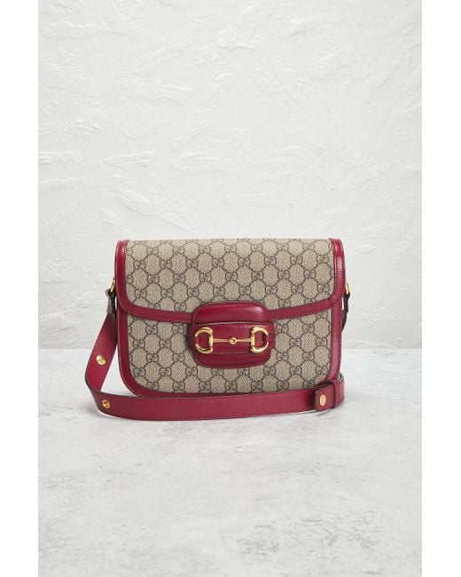 Gucci Horsebit 1955 Shoulder Bag in Red | Lyst
