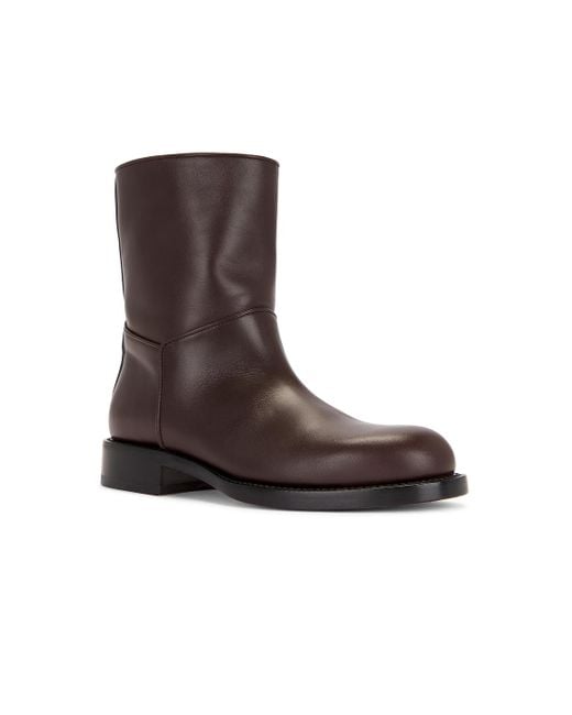 The Row Nobilis Ankle Boot in Brown | Lyst
