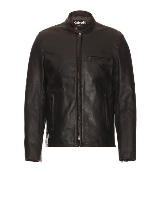 Schott Nyc Nyc Cafe Racer Jacket in Black for Men | Lyst