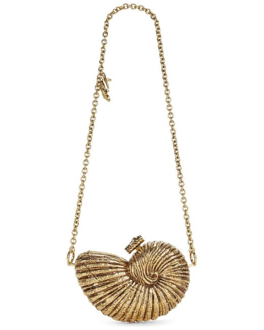 Chloé Seashell Clutch in White | Lyst