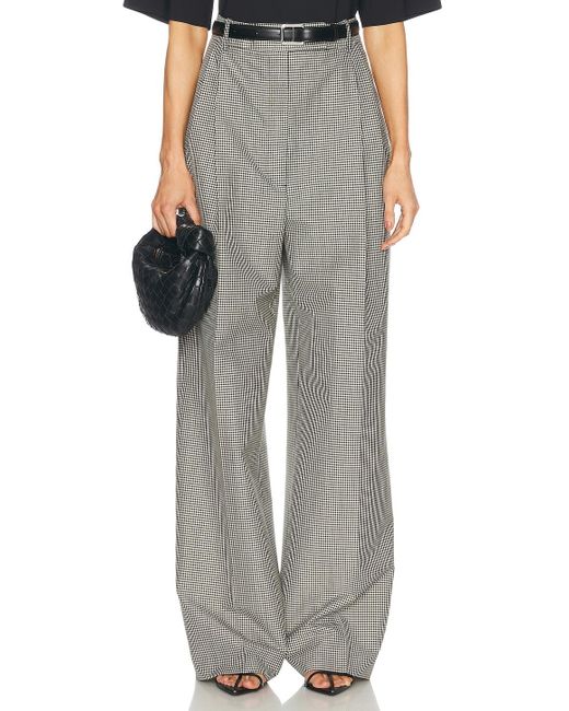 Rohe High-Waist Tailored Mini Check Trouser in Gray | Lyst