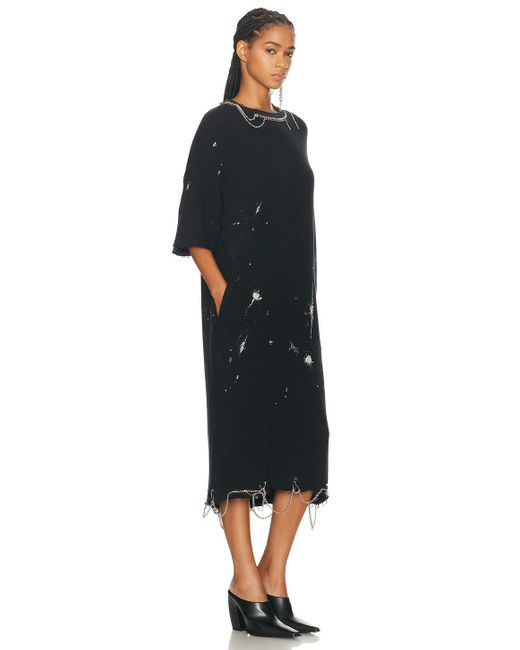 R13 Elongated Chain Dress in Black | Lyst