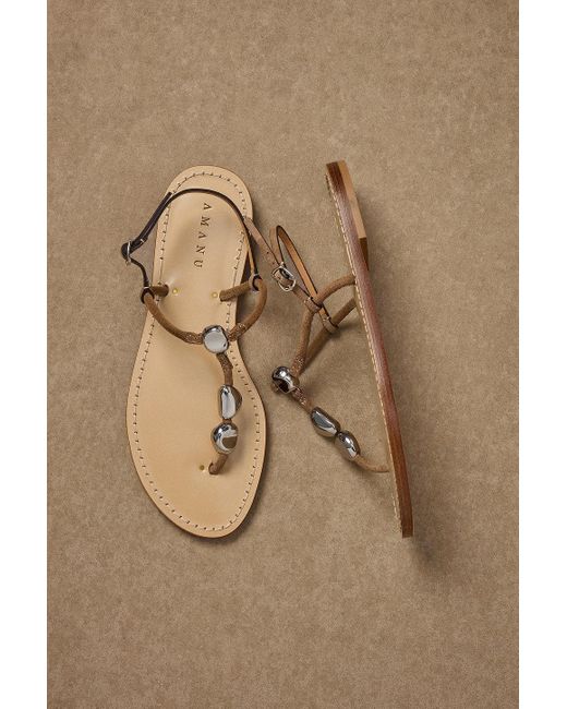 Amanu For Fwrd Nairobi Sandal in Natural | Lyst