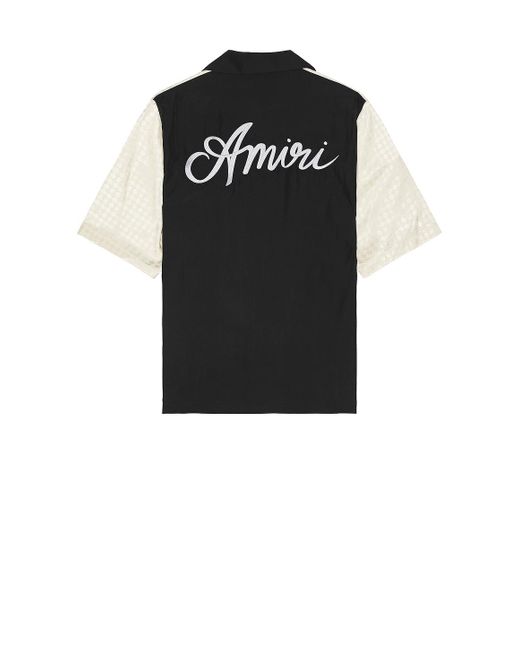 Amiri Ma Quad Yoke Camp Shirt in Black for Men | Lyst