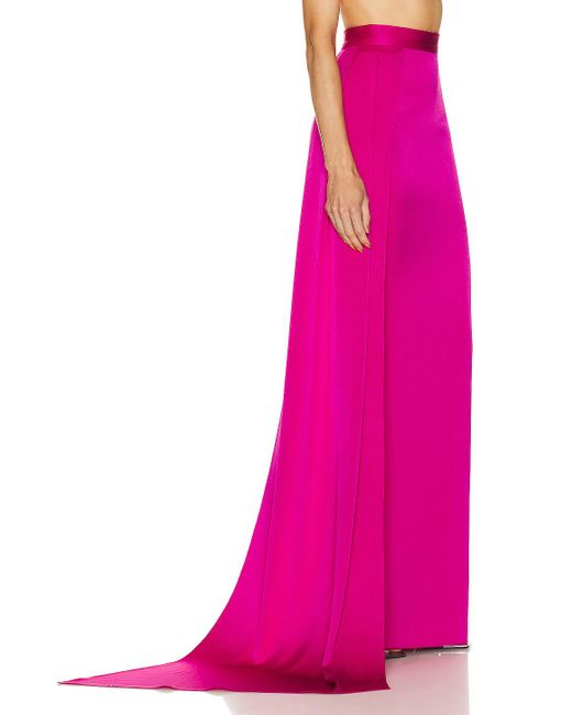 Alex Perry Column Sash Skirt in Pink | Lyst