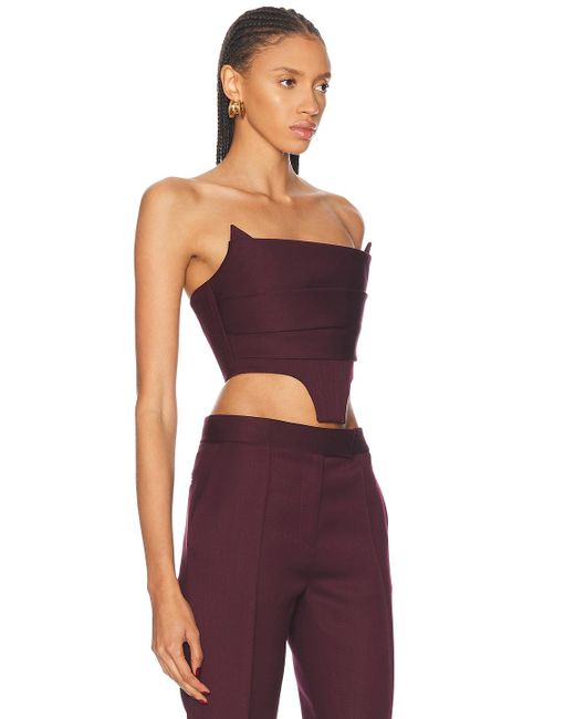 Alex Perry Corset Top in Purple | Lyst