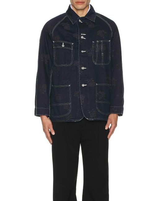 Needles Coverall 10oz Denim Rose Jacket in Blue for Men | Lyst