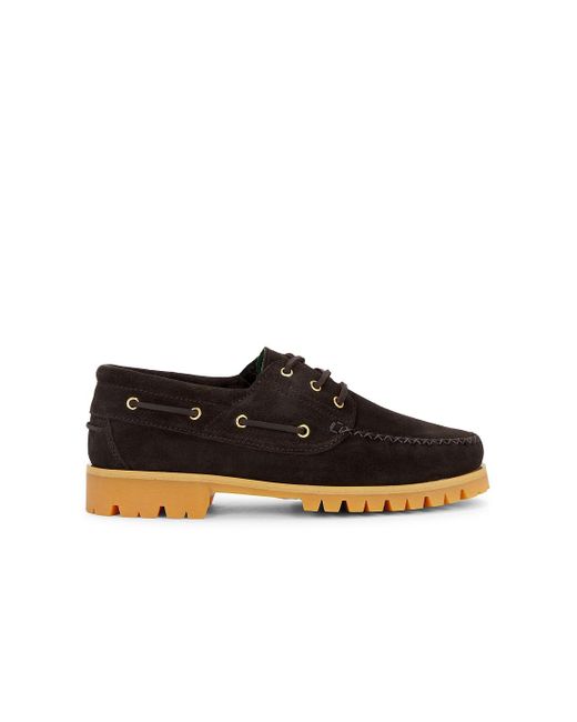 VINNY'S Aztec Boat Shoe in Black for Men | Lyst