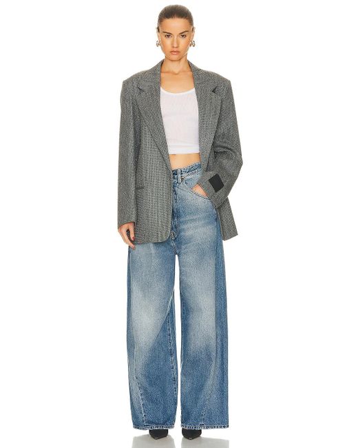 DARKPARK Ines Fold Over Wide Leg in Blue | Lyst