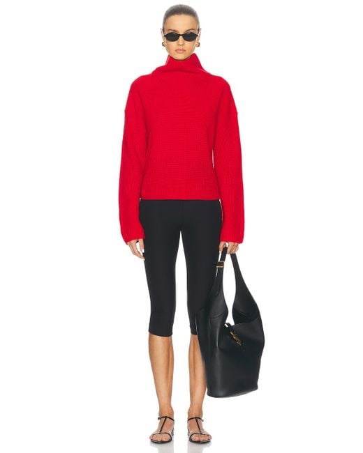 Polo Ralph Lauren Long Sleeve Turtleneck Sweater in Red | Lyst