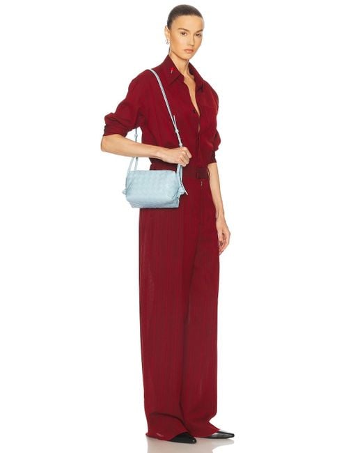 Bottega Veneta Loop Top Handle Bag in Blue | Lyst