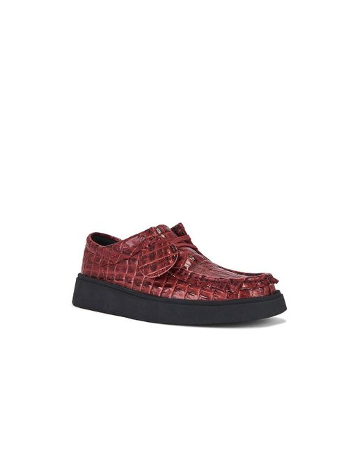 Clarks X Martine Rose Torview Wallabee Shoes in Red for Men | Lyst