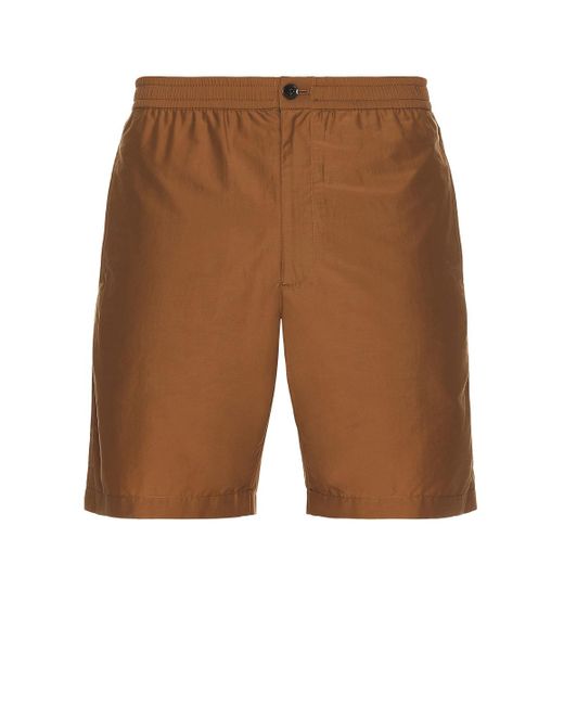 Theory Straight Cut Shorts in Brown for Men | Lyst