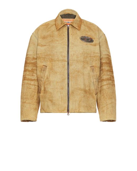 DIESEL Stack Denim Jacket in Natural for Men | Lyst