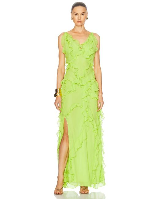 Rachel Gilbert Cedar Gown in Green | Lyst