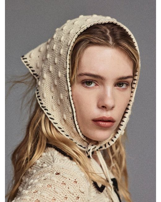FRAME The Bauble Bandana in Natural | Lyst UK