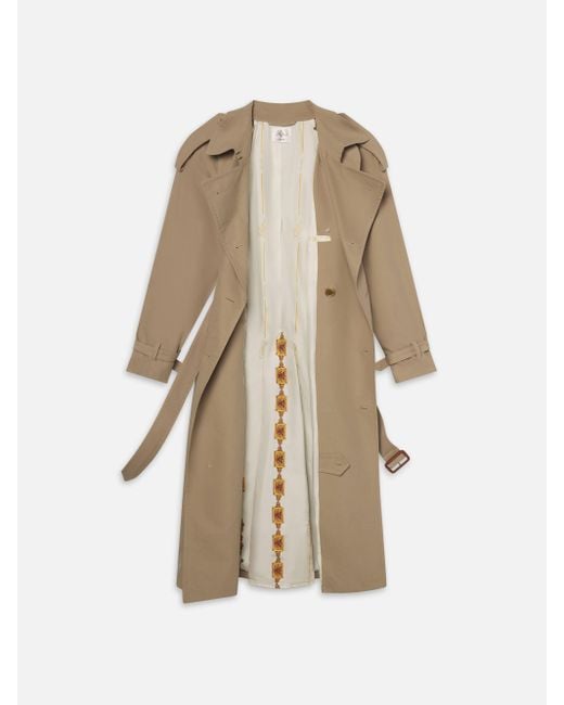 FRAME Ritz Classic Trench in Natural | Lyst