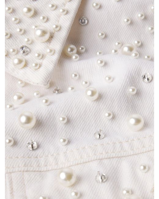 FRAME The Atelier Pearl Jacket in White | Lyst