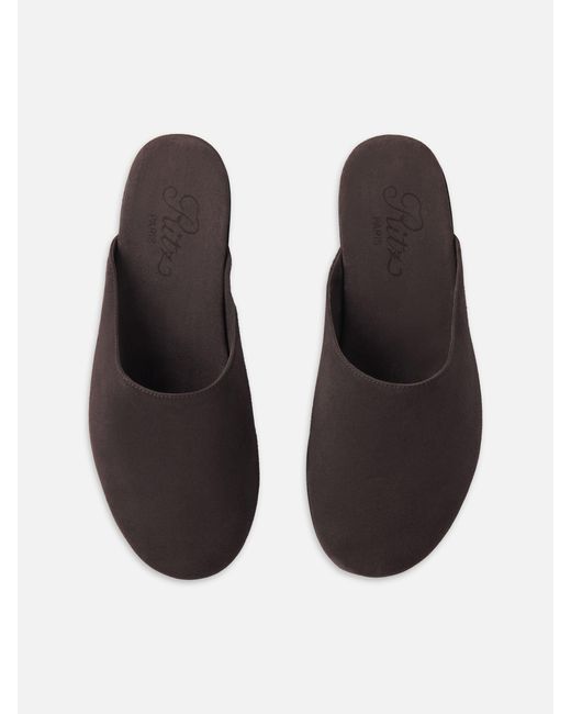 FRAME Ritz Suede Mule in Blue | Lyst UK