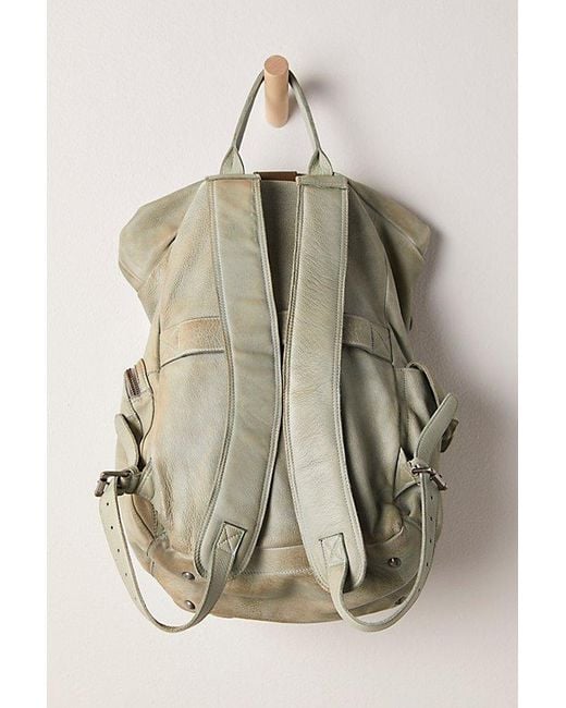 Free People Brigade Leather Backpack in Natural | Lyst