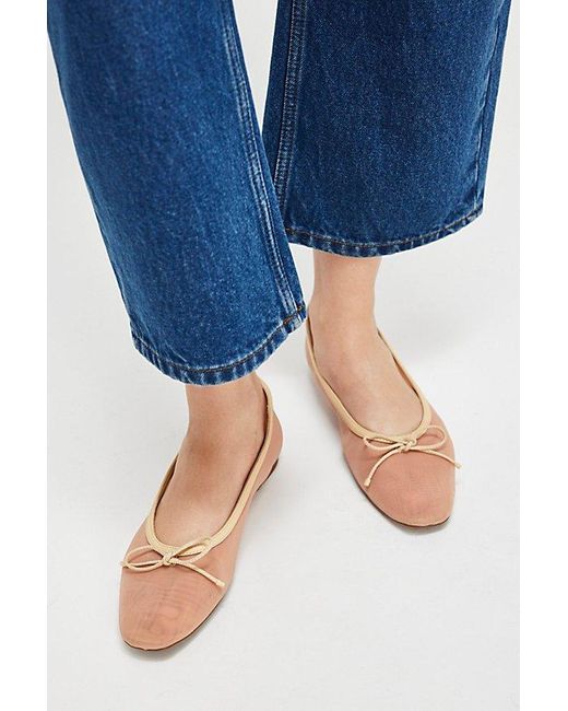 SCHUTZ SHOES Arissa Sheer Mesh Flats in Blue | Lyst