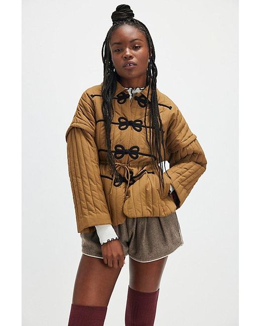 TACH Tach Esme Puffer Jacket in Natural | Lyst