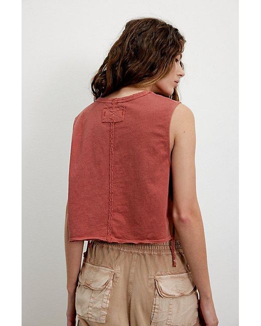 Free People We The Free Harnie Tank in Red | Lyst