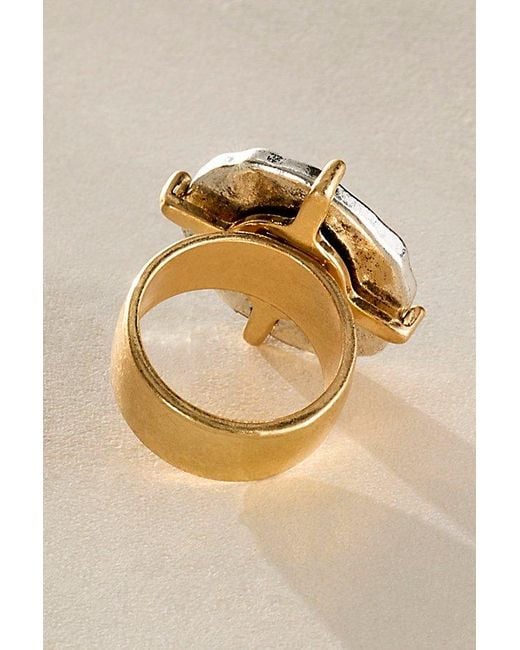 Free People Angela Coin Ring in Blue | Lyst UK