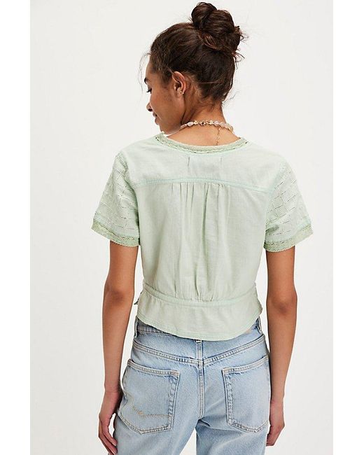 Free People Riviera Top in Blue | Lyst
