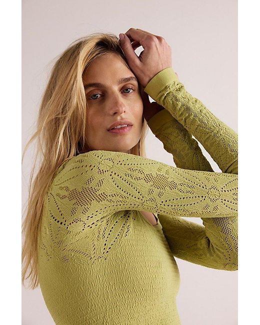 Intimately By Free People So Many Likes Long Sleeve By in Green | Lyst UK