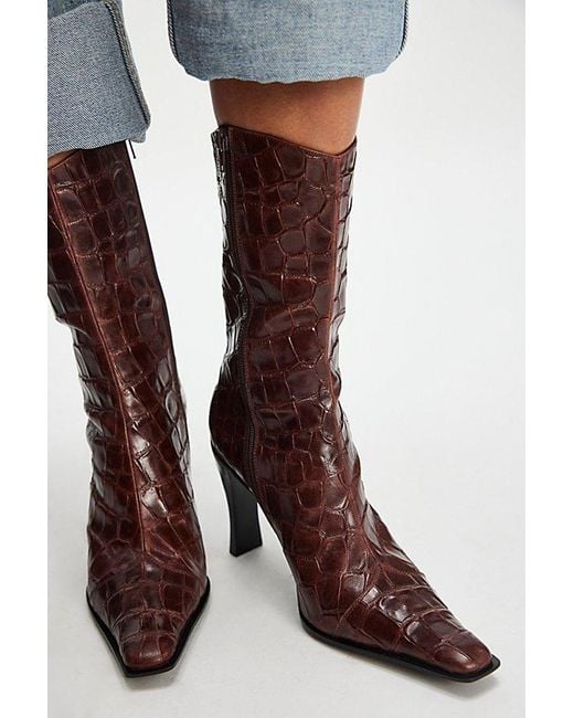 Jeffrey Campbell Sweet Talker Snip Toe Boots in Brown | Lyst