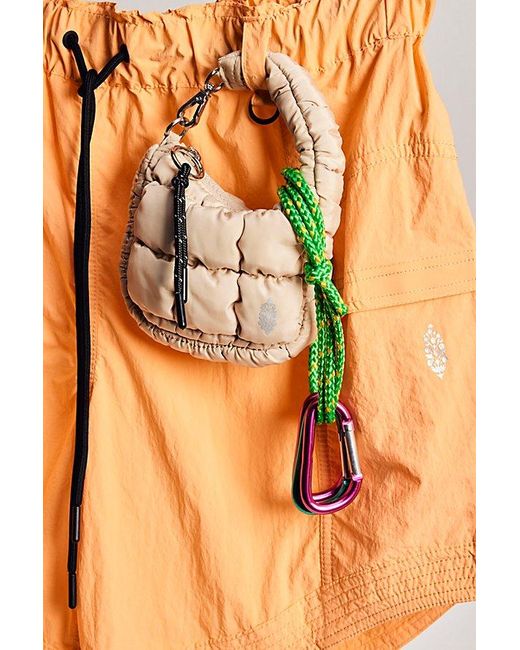 Free People Quilted Micro Pouch in Natural | Lyst