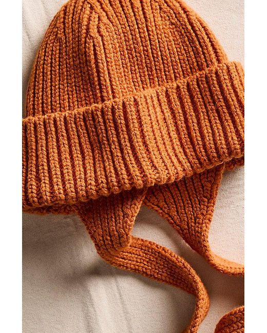 CLÒIMH Wool Ear Flap Hat in Brown | Lyst UK