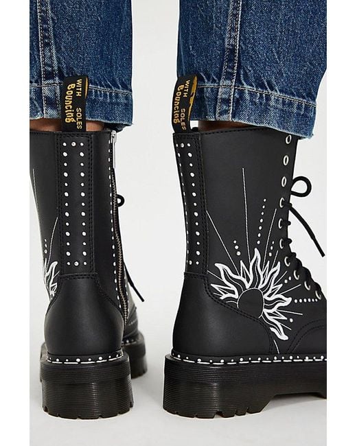 Dr. Martens Jadon Hi Solar Flare Boots in Blue | Lyst UK