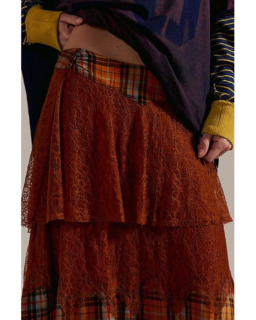Free People County Fair Lace Maxi Skirt | Lyst
