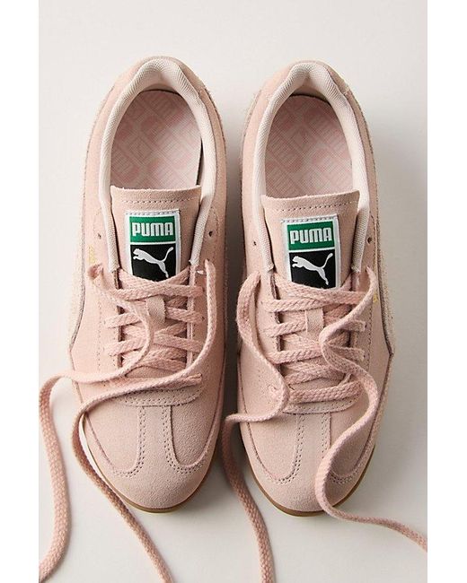 PUMA Arizona Suede Sneakers in Pink | Lyst