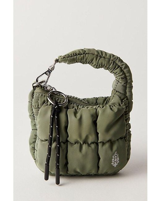 Free People Quilted Micro Pouch in Blue | Lyst