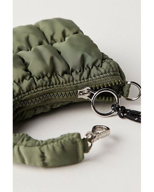 Free People Quilted Micro Pouch in Blue | Lyst