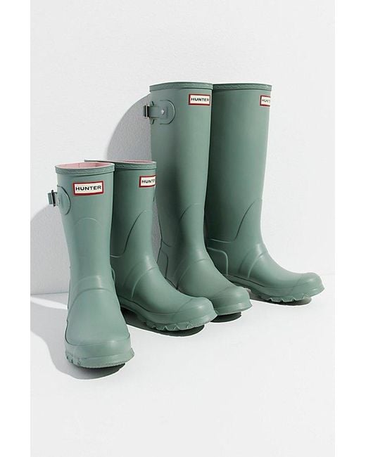 HUNTER Wellies in Green | Lyst