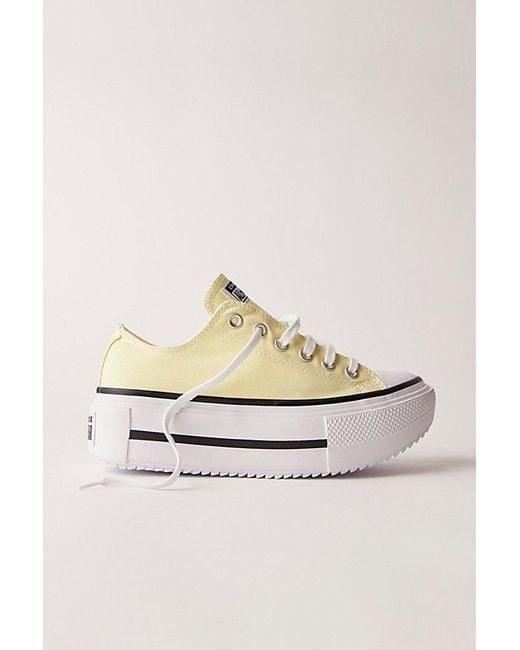 Converse Chuck Taylor All Star Lift Double Stack Sneakers in Natural | Lyst