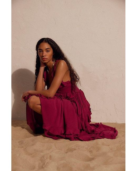 Free People Marsai Maxi Dress in Red | Lyst