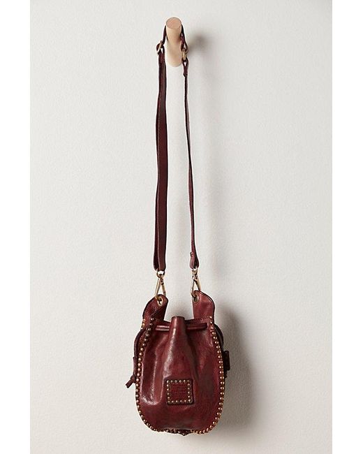 Campomaggi Studded Crossbody in Red | Lyst