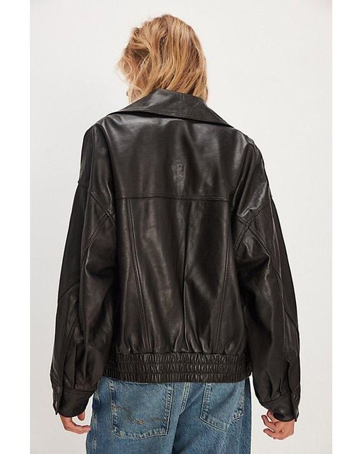 Free People Desert Moon Leather Jacket in Brown | Lyst UK
