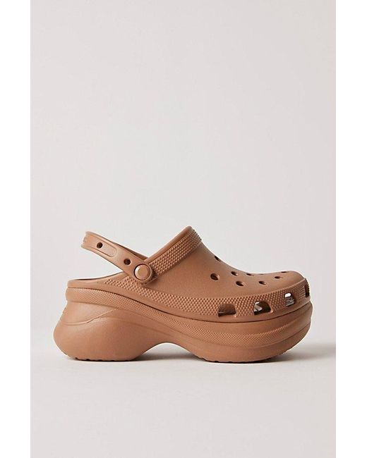 Crocs™ Bae Platform Clogs in Brown | Lyst