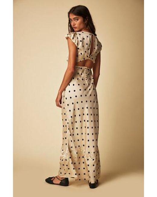 Free People Butterfly Babe Maxi Dress At In Tea Combo Size Xs In