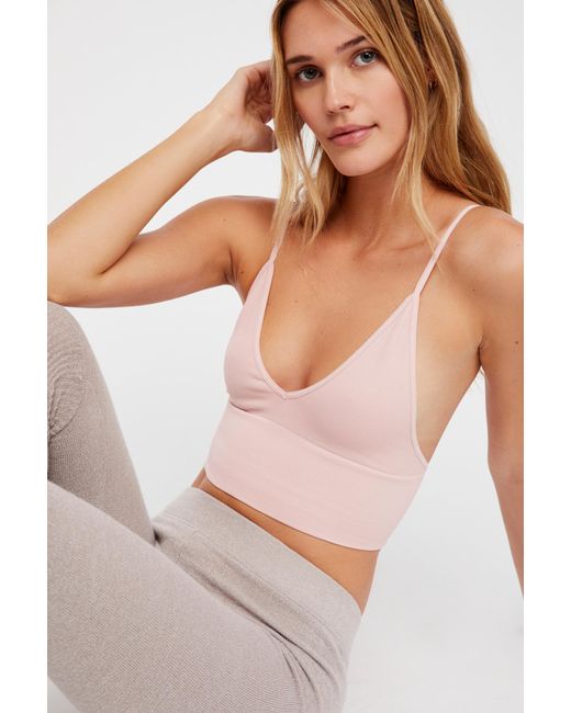Free People Synthetic Ali Low Back Seamless Bra By Intimately Lyst