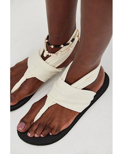 Sanuk Sling Sandals in Blue | Lyst
