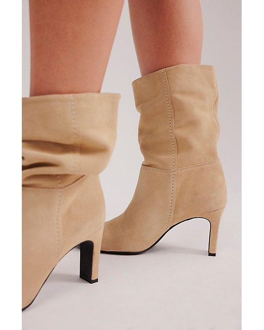 Free People Claudette Slouch Boots in Natural | Lyst
