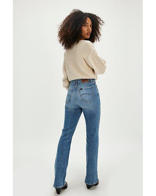 Lee Jeans High-Rise Bootcut Jeans in Blue | Lyst