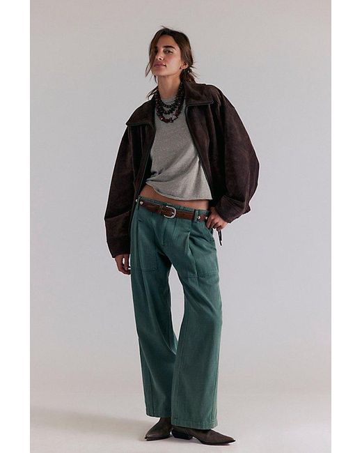 Free People Full Effect Utility Pants in Blue | Lyst UK